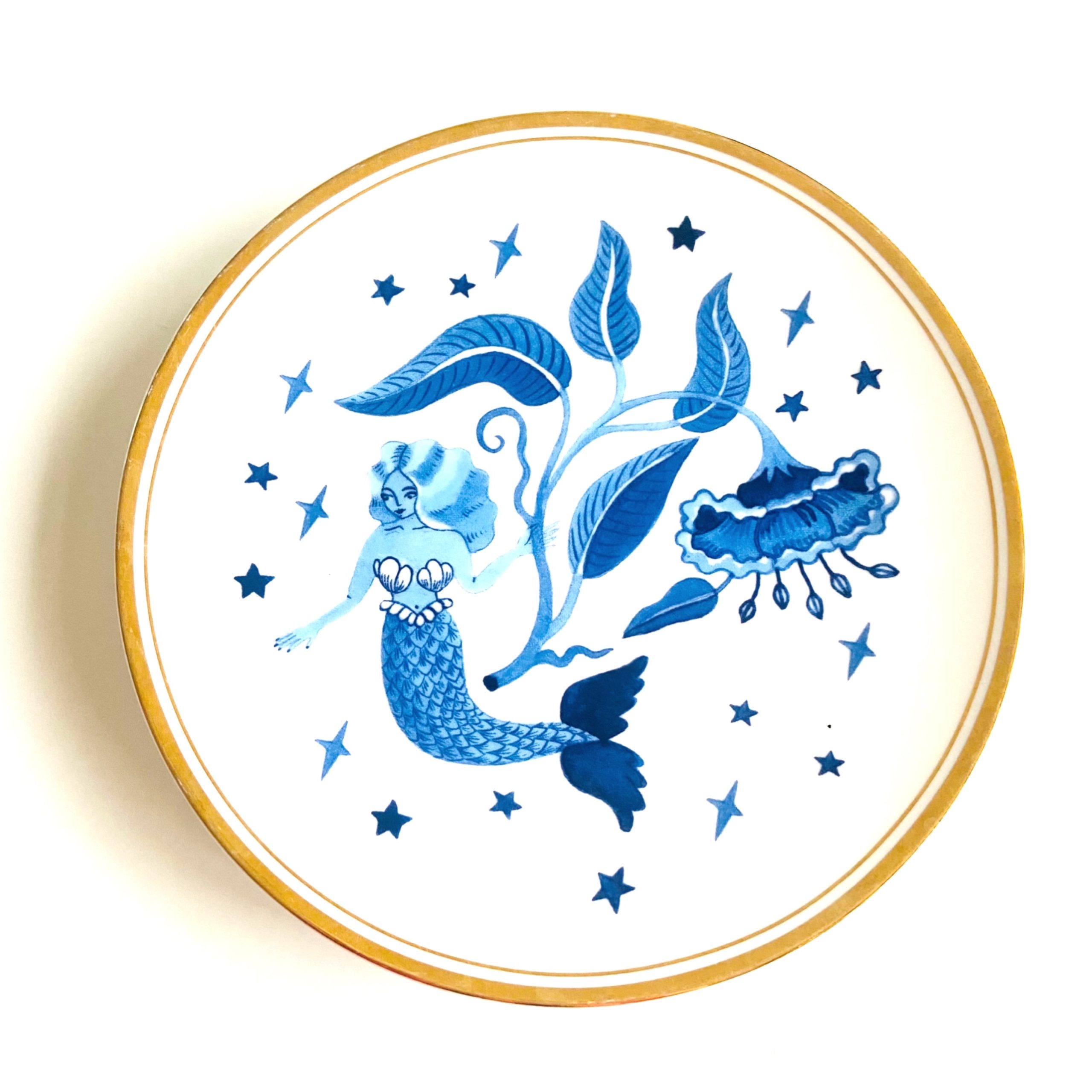 Mermaid / Italy | European Antique Foliage