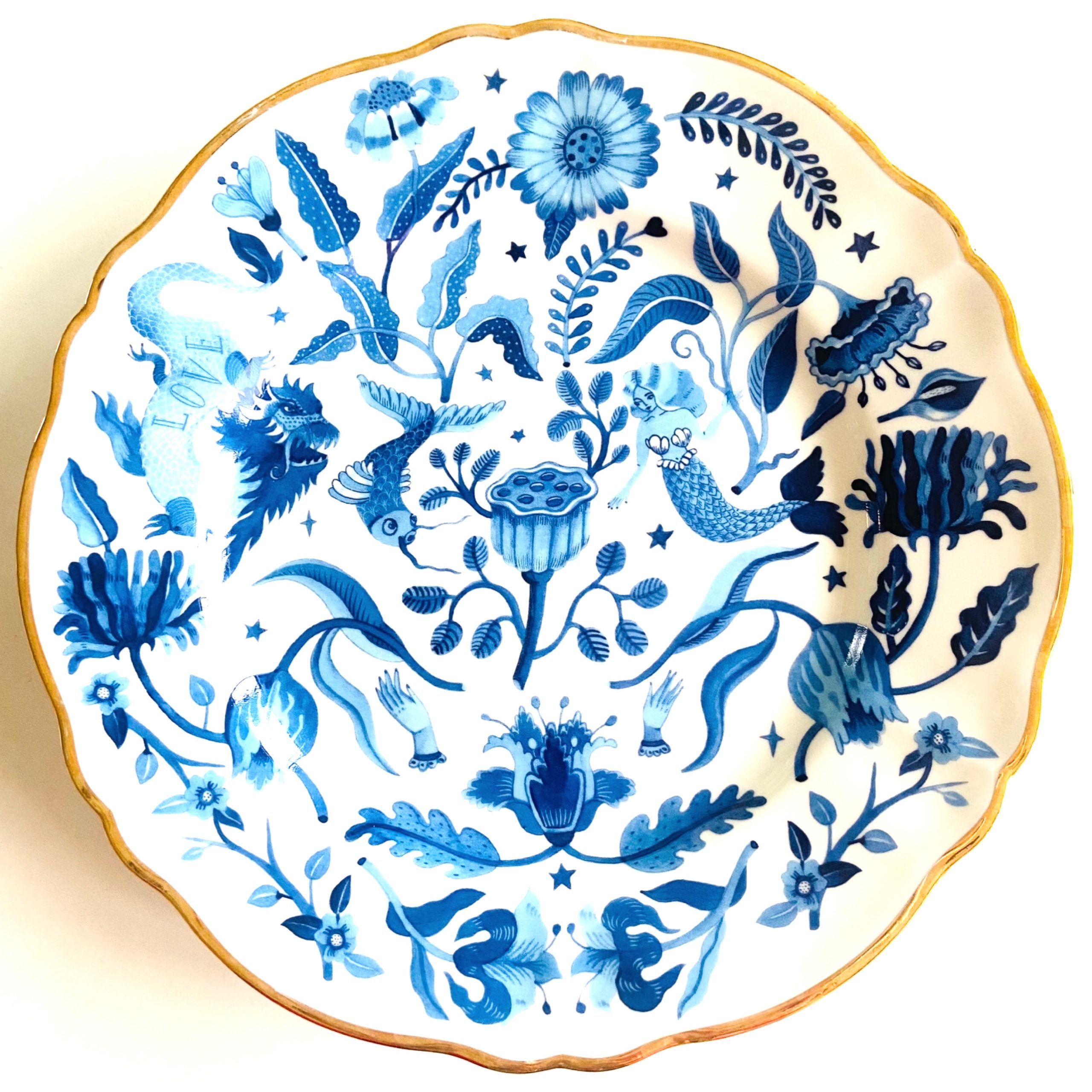 Mermaid(L)/ Italy | European Antique Foliage